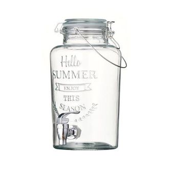 Point-Virgule Getr&auml;nkespender mit zafphahn Hello Summer bar zubeh&ouml;r 3L - Transparent