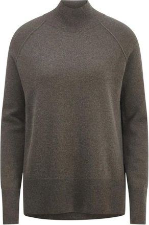 Riani Femme, Pulls, Brun, Taille: 40 FR Pull en laine et cachemire avec fentes lat&eacute;rales