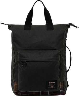 Barbour Field Waxed Backpack - - Bags - unisex - Gr&uuml;n - ONE SIZE