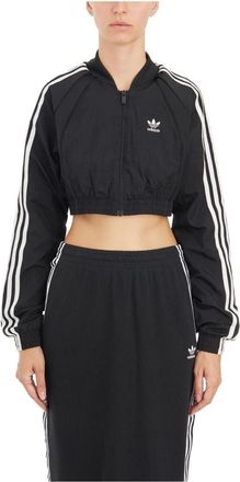adidas Femme, Vestes, Noir, Taille: 38 FR Slim Cropped Track Top
