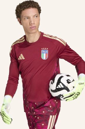 adidas Italien 26 Torwart-Heimtrikot, Lang&auml;rmlig rot