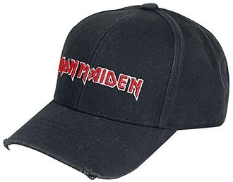 Iron Maiden Logo - Baseball Cap Unisexe Casquette Noir 100% Coton