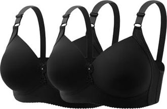 Generic LOIJMK Soutien-gorge &agrave; forte force de soutien pour femme - Bretelles r&eacute;glables - Couverture compl&egrave;te - Soutien-gorge confortable sans armatures - Sout