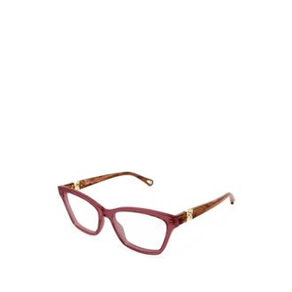 Chlo&eacute; Monture optique oeil de chat - Femme - Accessoires - Rouge - Taille: 54 MM