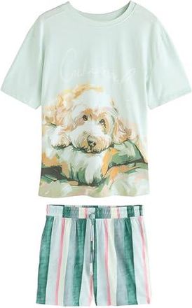 Next Femme Ensemble Pyjama Short Blue Charlie The Cockapoo XL