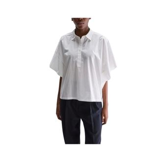Bellerose Femme, Blouses et Chemises, Blanc, Taille: 42/44 FR Chemise Cairn