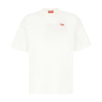 Diesel Homme, Tops, Blanc, Taille: XL T-shirt Casual en Coton pour Homme