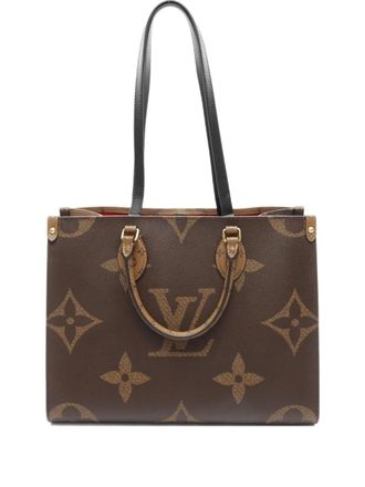 Louis Vuitton sac cabas Giant reverse OnTheGo MM (2021) - Marron