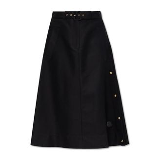 Moncler Rock mit Logo - - Skirts - Damen - Schwarzk - S