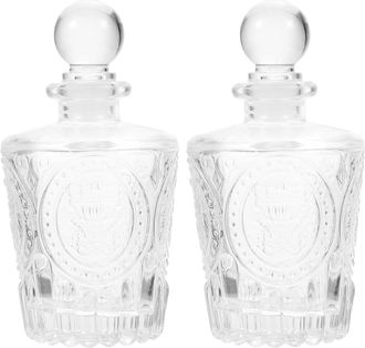 NUOBESTY 2 St&uuml;ck Nachf&uuml;llbare Aromatherapie Glasflaschen 150 ml Transparent Wiederverwendbare Duftflaschen f&uuml;r &Auml;therische &Ouml;le Kompakt und Langlebig Geeignet f&uuml;