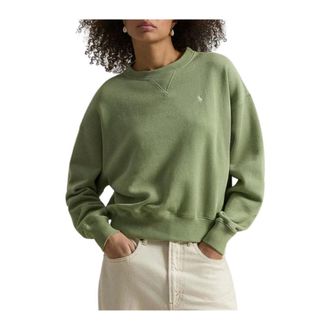 Polo Ralph Lauren Femme, Sweatshirts et sweats &agrave; capuche, Vert, Taille: 40 FR Knit SweaT-shirt