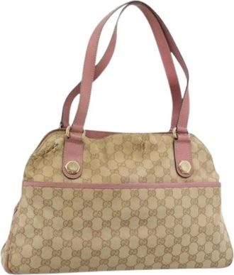 Gucci Pre-owned Sac fourre-tout en toile GG - Femme - Pre-owned - Beige - Taille: ONE Size