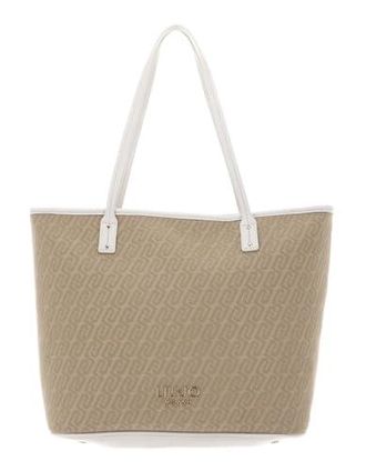 Liu Jo Sac femme Evrim fourre-tout jacquard naturel Taille du sac: Grand