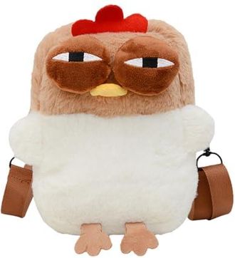 Generic Sac De Poulet En Peluche - Fourre-tout Hilarant Pour Animaux De Ferme, Sac &Agrave; Bandouli&egrave;re &Agrave; La Mode | Sac &Agrave; Main De Poulet Unique Pour Femmes, Sac De P