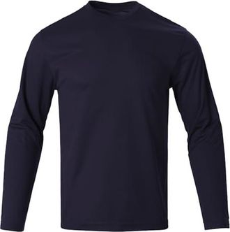 Generic T-shirt &agrave; manches longues pour homme, coupe d&eacute;contract&eacute;e, col rond, l&eacute;ger, respirant, s&eacute;chage rapide, d&eacute;contract&eacute;, professionnel, couleur unie, pour u