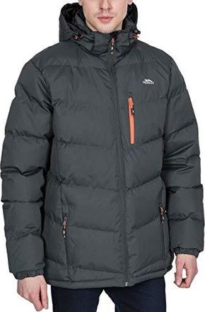 Trespass Blustery Homme manteau &agrave; capuche rembourr&eacute; ext&eacute;rieur - cendre - XXXL