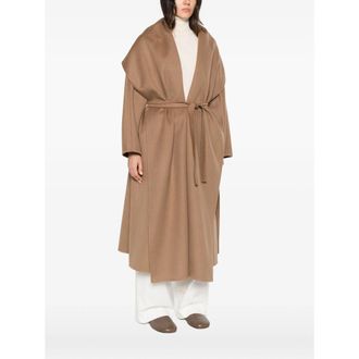 Max Mara Belted Shawl-collar Coat