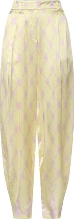 Genny Femme, Pantalons, Jaune, Taille: 36 FR Wide Pantalons