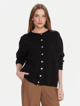 Kontatto Strickjacke 3M0978C Schwarz Relaxed Fit