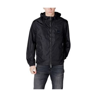 A|X Armani Exchange Veste &agrave; capuche en tissu technique - Homme - Vestes - Noir - Taille: M