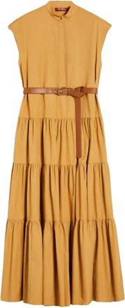 Max Mara Femme, Robes, Jaune, Taille: 40 FR Bairo Maxi Dress