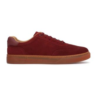 Kazar Homme, Chaussures, Brun, Taille: 41 EU Kazar Baskets bordeaux en daim sur semelle contrastante