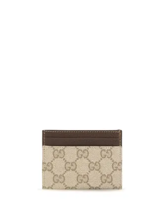 Gucci Mens Essence Classic Card Holder Vint.sand.dk Br-Dk B Cotton; Linen; Polyurethane Shoulder Bags Br/dk
