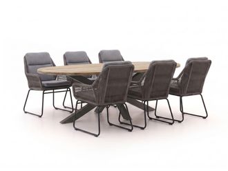 Intenso Furniture Intenso Isorella/ROUGH-Y Ellips 200cm dining tuinset 7-delig
