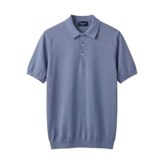 Drumohr Homme, Tops, Bleu, Taille: 2XL Polo en Coton