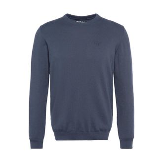 Barbour Homme, Pulls, Bleu, Taille: XL Pull Ras du Cou en Coton Pima
