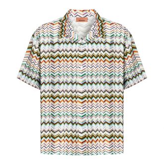 Missoni Homme, Chemises, Multicolore, Taille: S Bowling Shirt