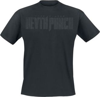 Five Finger Death Punch Black on Black Knuckles V2 Homme T-Shirt Manches Courtes Noir XXL