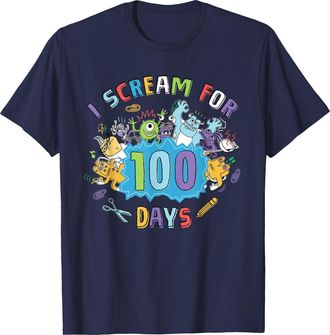Pixar Disney & Pixars Monsters, Inc. I Scream for 100 Days School T-Shirt