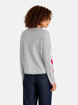 Lieblingsst&uuml;ck Rundhalspullover LariL mit Rollkante, Materialmix mit Viskose