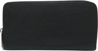 Louis Vuitton unisex, Pre-owned, Noir, Taille: ONE Size Portefeuille en cuir vintage Pre-owned