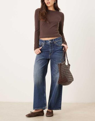 Polo Ralph Lauren Jeans in Dunkelblau mit weitem Schnitt