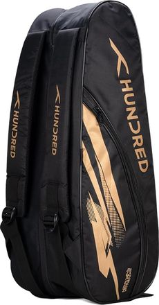 Hundred Hundred Cosmogear Badminton Kit-Tasche | Doppelter Rei&szlig;verschluss | Tasche mit Rei&szlig;verschlusstasche vorne | Material: Polyester | Gepolsterte R&uuml;ckentr