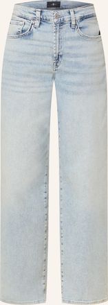 7 For All Mankind Straight Jeans Stovepipe blau
