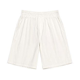 Aspesi Homme, Shorts, Blanc, Taille: XL Shorts Bermuda en toile de coton teinte en piece