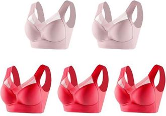 Generic Panneau de vanit&eacute; adh&eacute;sif adh&eacute;sif pour v&ecirc;tements - Soutien-gorge de yoga court - Soutien-gorge anti-affaissement - Soutien dorsal - Gris - Taille A - 