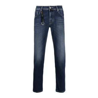 Incotex Blaue Stretch-Denim-Jeans Klassisches Design - - Jeans - Herren - Blau - W31