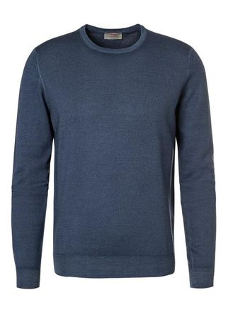Gran Sasso Herren Pullover blau unifarben