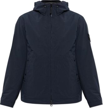 Stone Island Isolierte Kapuzenjacke - - Jackets - Herren - Blau - L