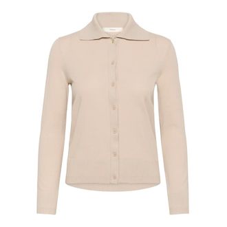 Inwear Cardigan essentiel - Femme - Pulls - Beige - Taille: 36 FR