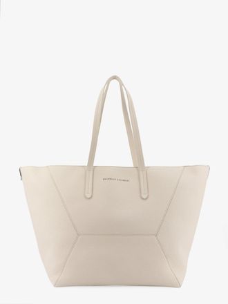 Brunello Cucinelli BC Duo hammered leather crossbody bag - BRUNELLO CUCINELLI - gender_Woman