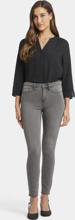 NYDJ Ami Skinny Jeans Grau Sure Stretch Denim