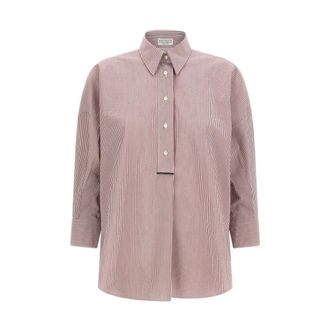 Brunello Cucinelli Femme, Blouses et Chemises, Brun, Taille: 40 FR Blouses