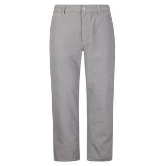 Carhartt Work in Progress Baumwoll-Hose mit Rei&szlig;verschluss und Taschen - - Trousers - Herren - Grau - W34