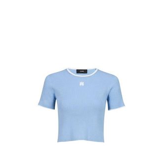 Amiri Top maille c&ocirc;tel&eacute;e