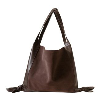 Hereu Femme, Sacs, Brun, Taille: ONE Size Cador Suede Slouchy Shoulder Bag